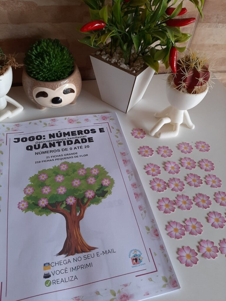 Jogo números e quantidades - Psicopedagoga Kamilla Stati