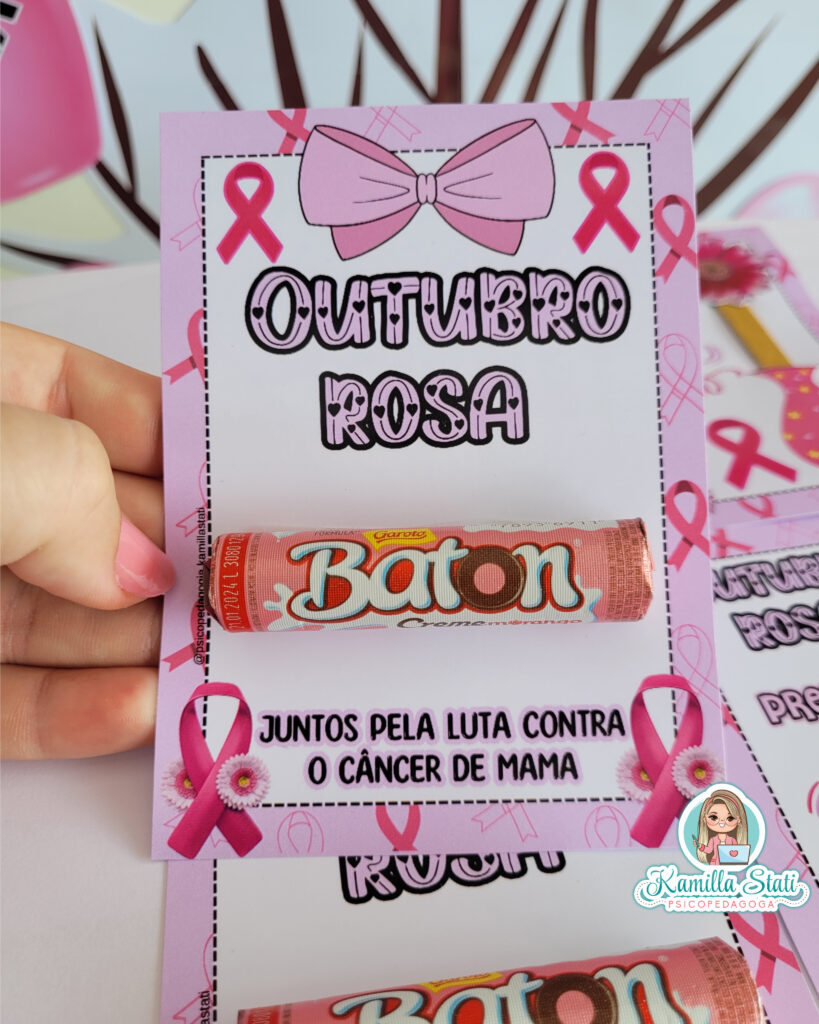 Cartõezinhos outubro rosa - Psicopedagoga Kamilla Stati