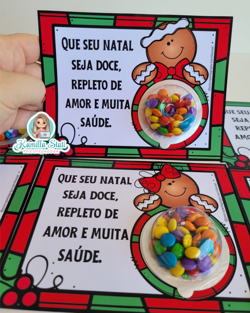 Cartão de natal - Psicopedagoga Kamilla Stati