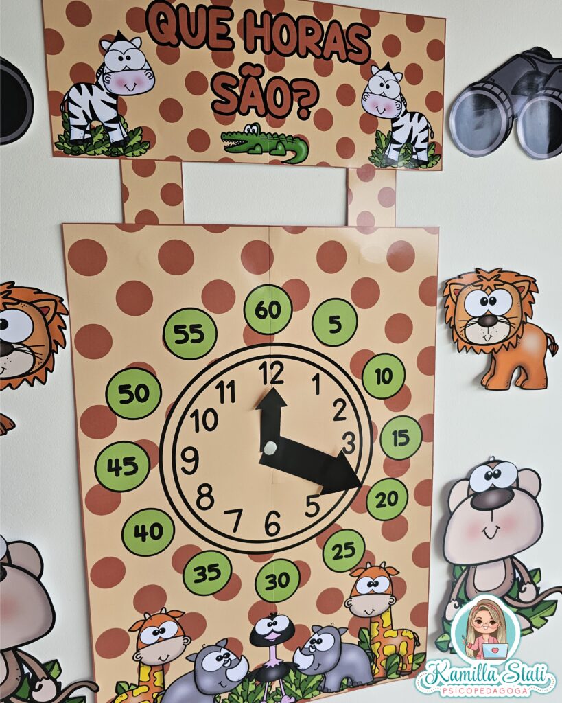 Que horas são? Safari - Psicopedagoga Kamilla Stati
