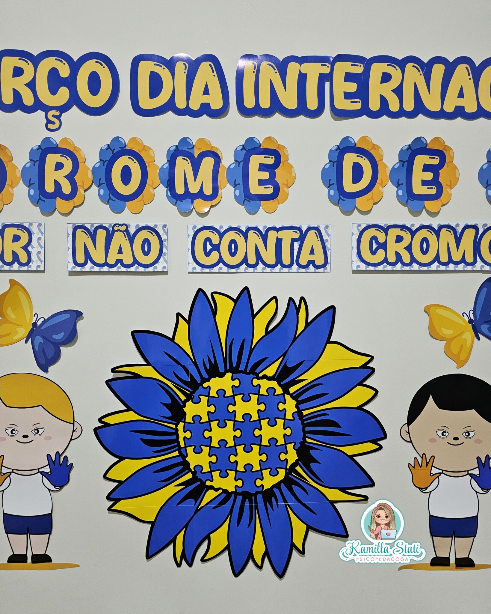 Painel Síndrome de Down - Psicopedagoga Kamilla Stati Painel Síndrome de Down - Psicopedagoga Kamilla Stati